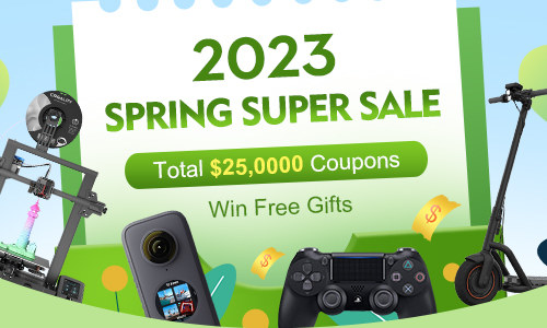 2023 Spring Super Sale | Total $25,0000 Coupons & Win Free Gifts
